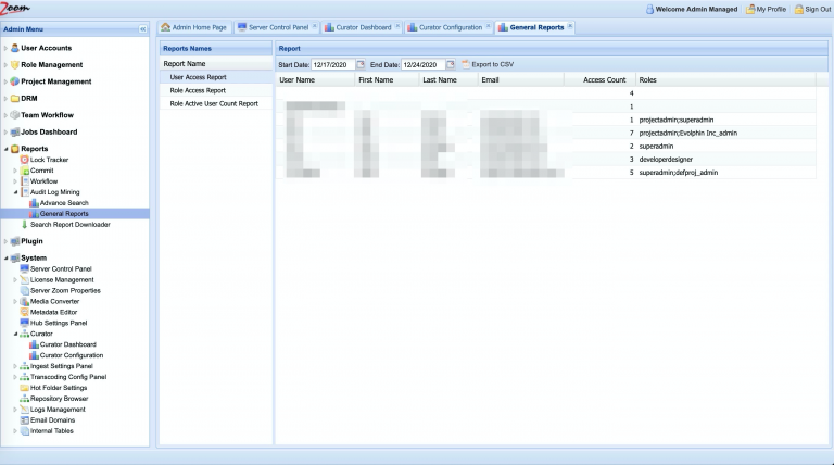 User Access Reports Based on Audit Logs - Evolphin Documentation