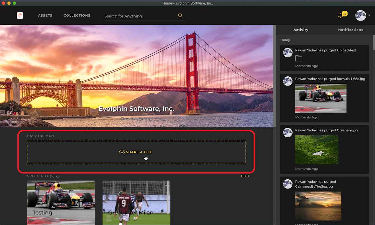 Ingest Files Using Zoom Desktop - Evolphin Learning Portal