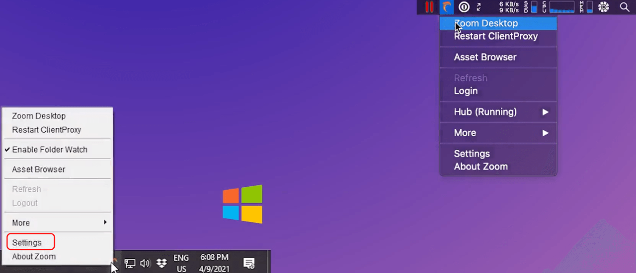Connecting to a Zoom Server from Zoom Desktop - Evolphin Learning Portal